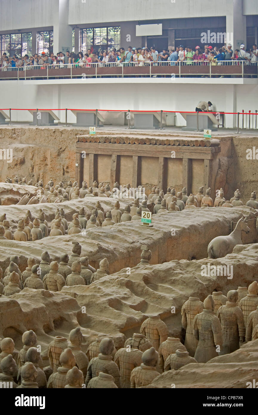 Terracotta warriors terracotta army pit number 1 hi-res stock ...