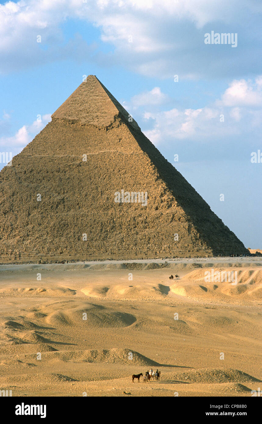 Egypt, Cairo, Giza, Pyramid of Chephren Stock Photo - Alamy