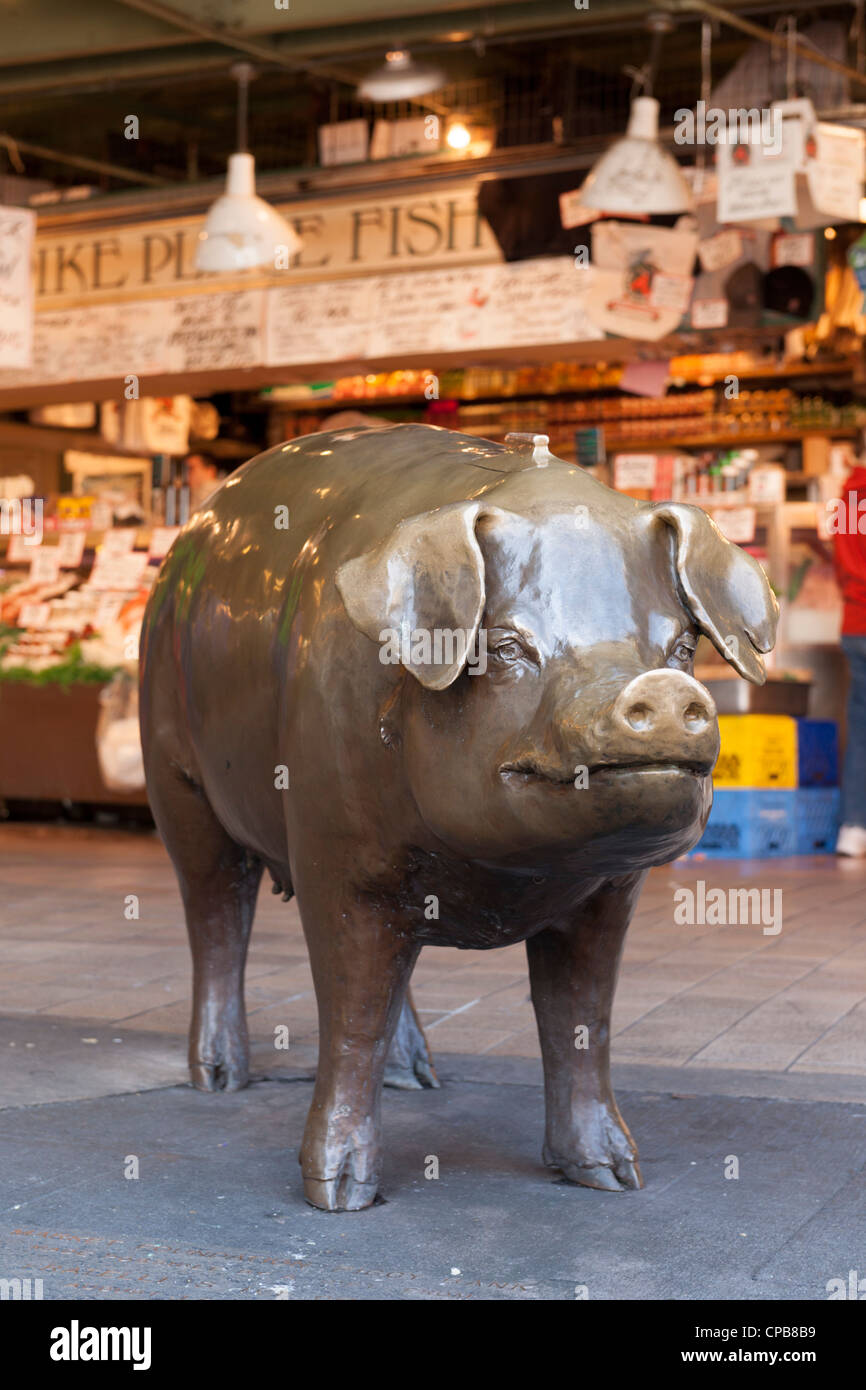 Rachel pig Pike Place Seattle Stock Photo - Alamy