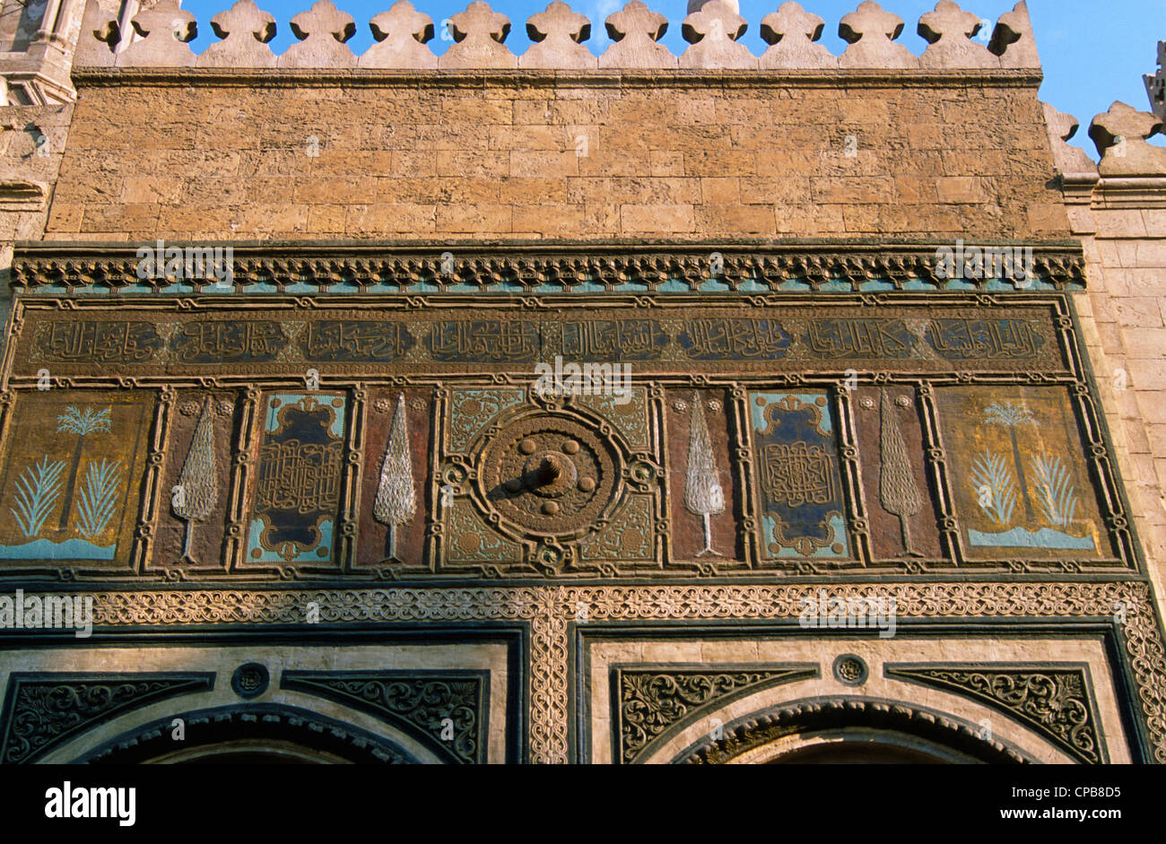 Egypt, Cairo, Al-Azhar Mosque, Gate of the Barbers, detail Stock Photo ...