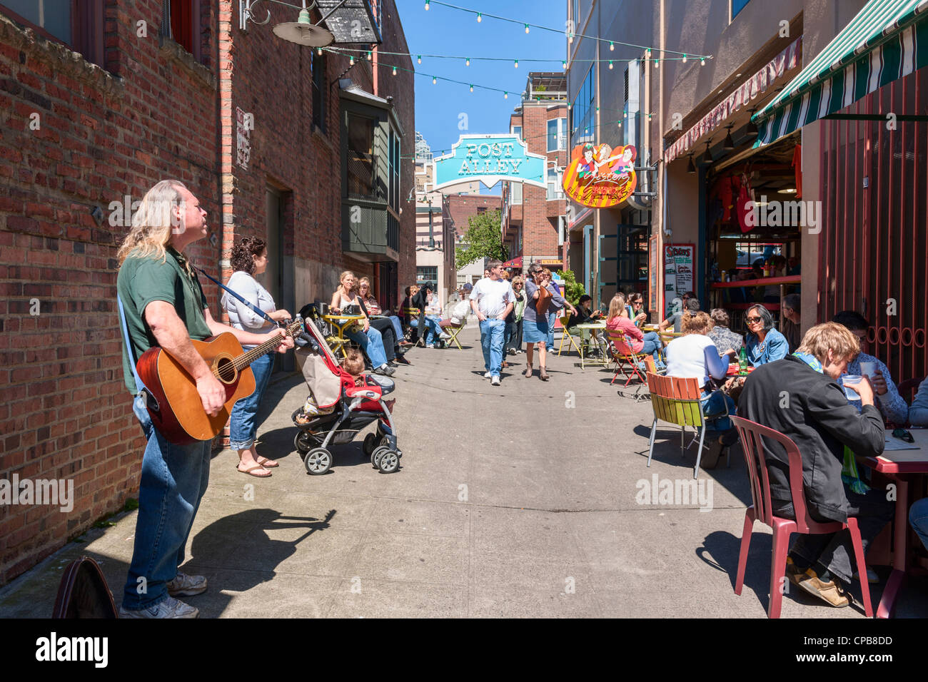 Post Alley, Pike Place, Seattle Stock Photo - Alamy