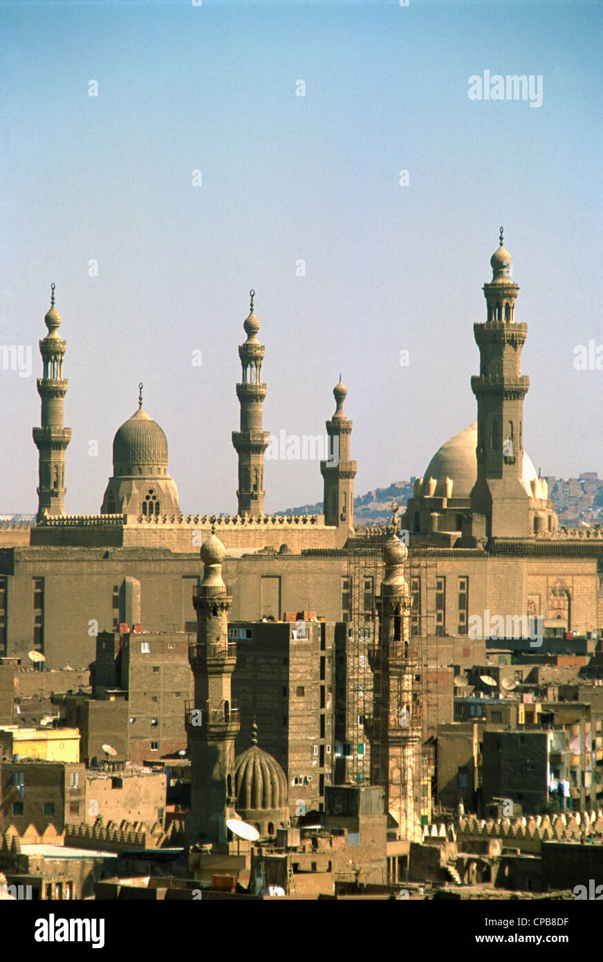 Egypt, Cairo, islamic Cairo skyline, minarets Stock Photo - Alamy