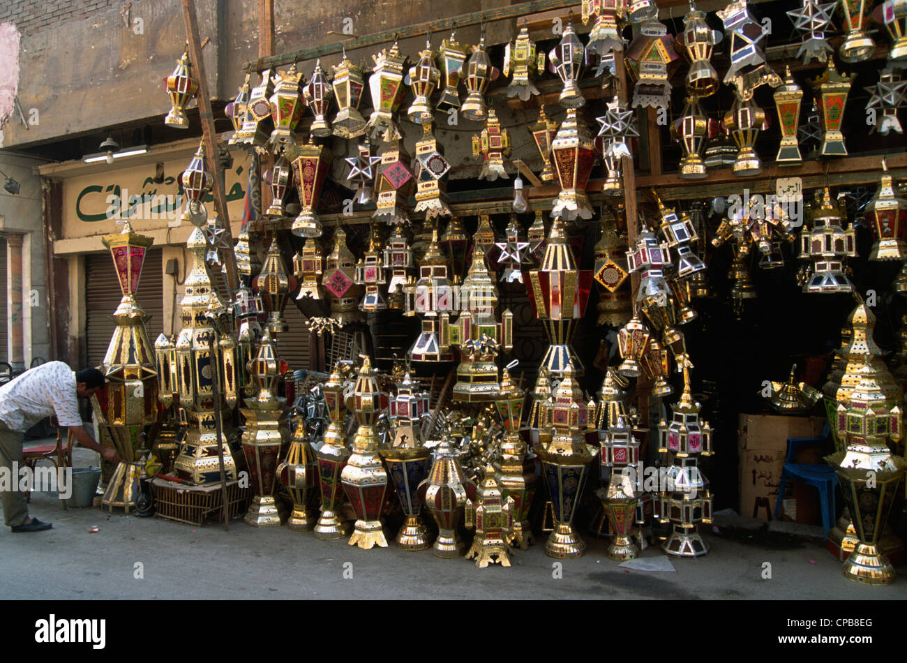 Egypt, Cairo, Khan al-Khalili Bazar Stock Photo - Alamy