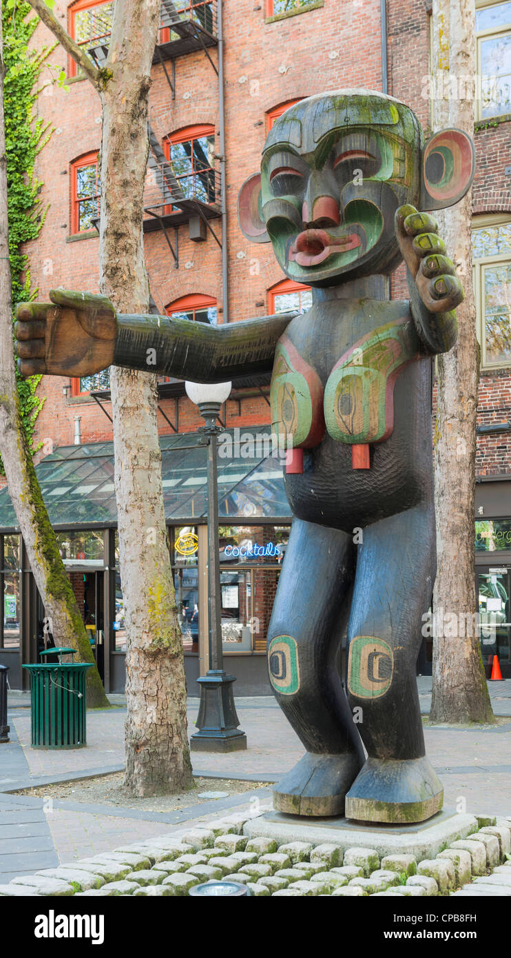 Welcoming figure, Seattle Stock Photo - Alamy