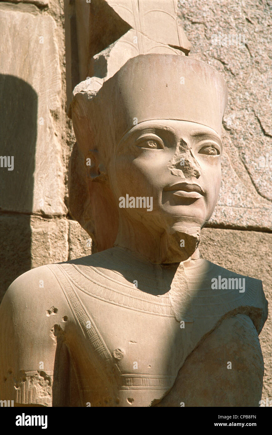 Egypt, Luxor, Karnak Temple, statue Stock Photo - Alamy
