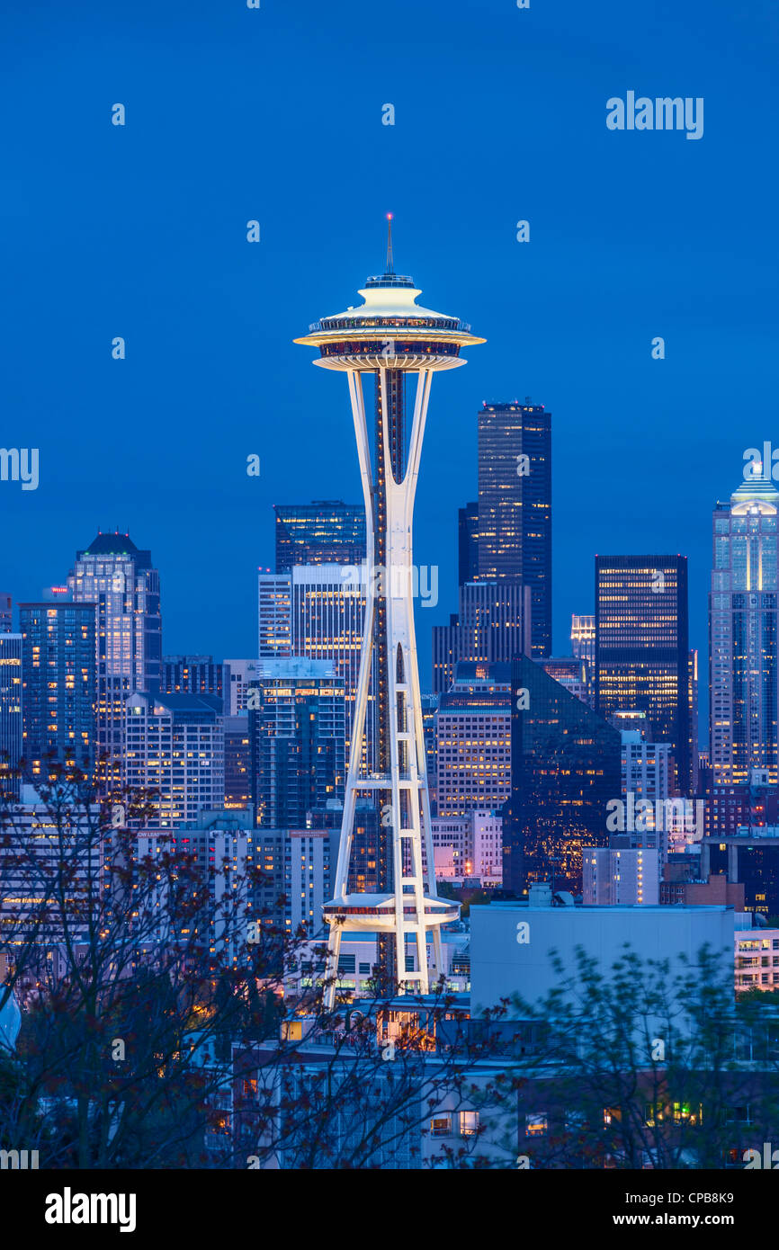 Space Needle Seattle Skyline Stock Photo - Alamy