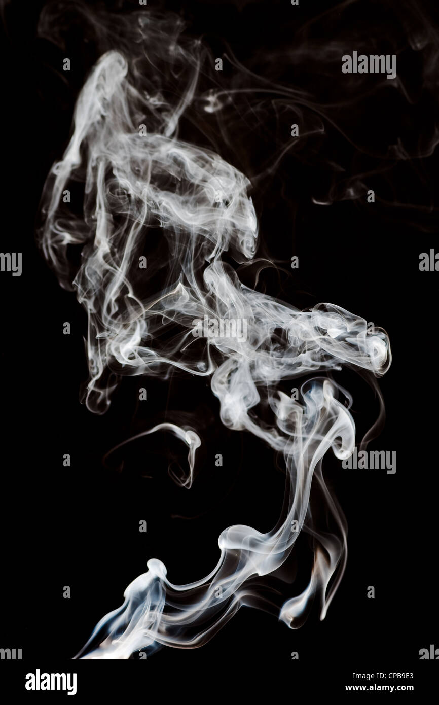 White smoke plume on black hi-res stock photography and images - Alamy