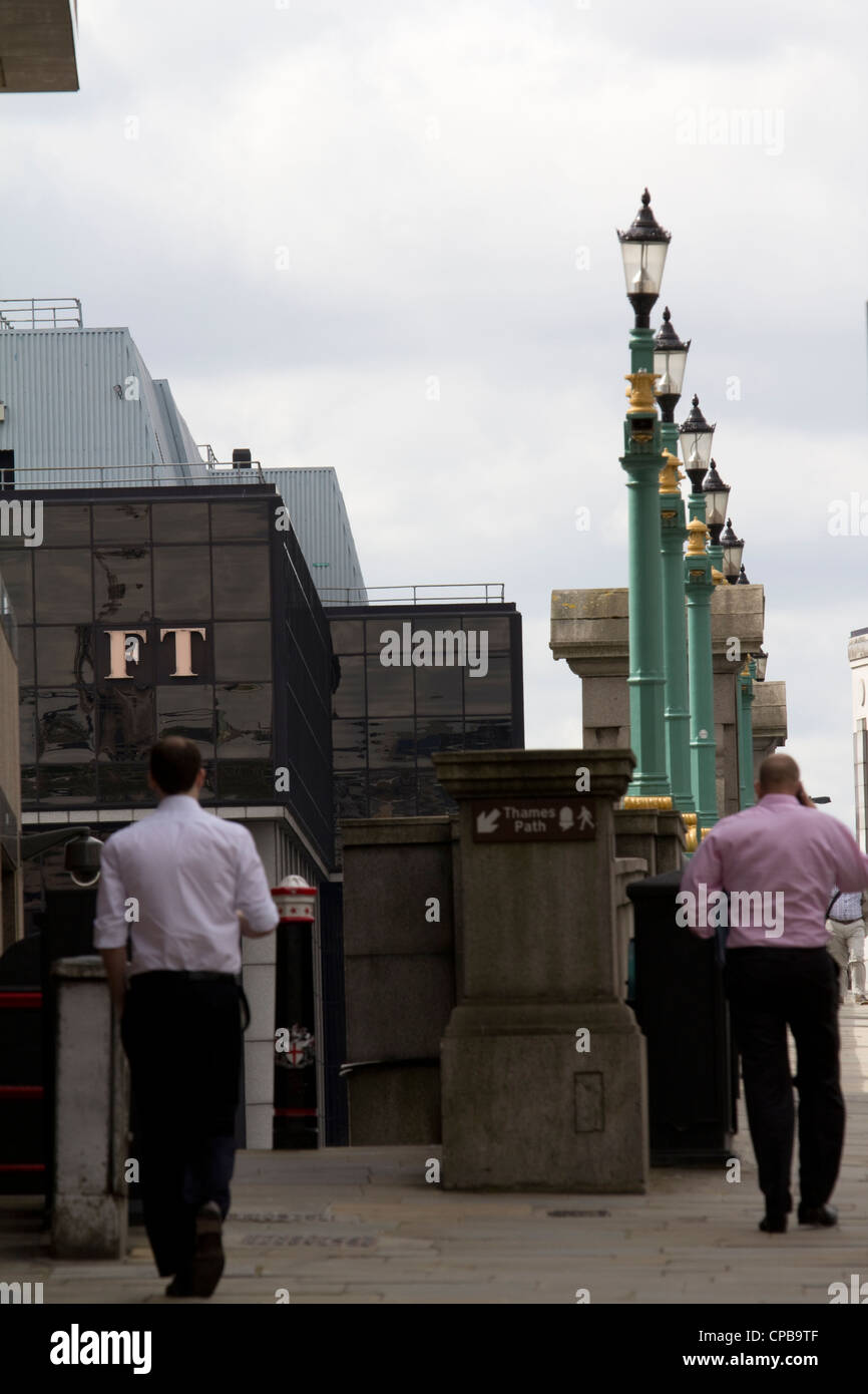 Financial Times And Southwark Bridge High Resolution Stock Photography ...