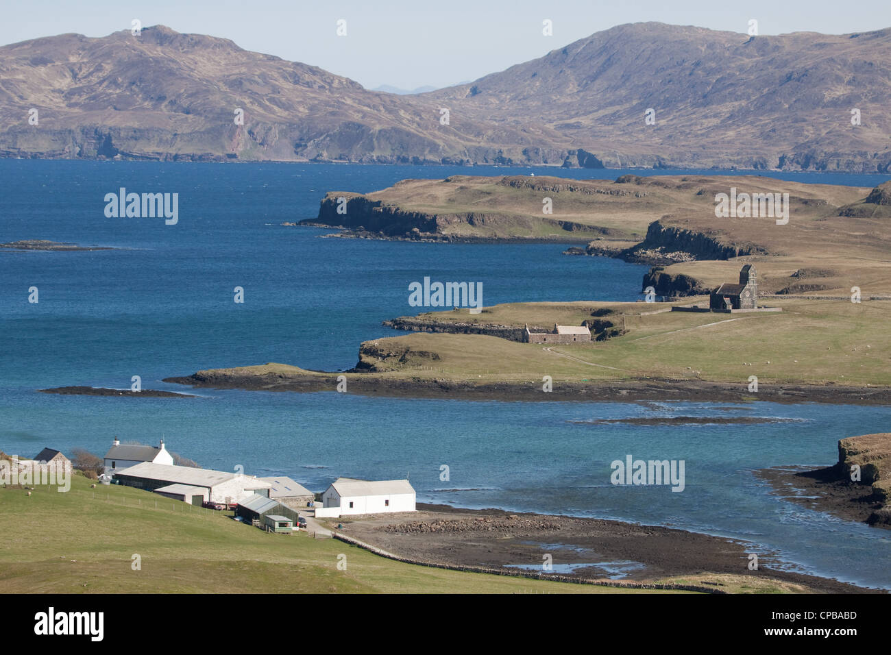 Isle of Sanday off the Isle of Canna in the Small Isles, Scotland Stock ...