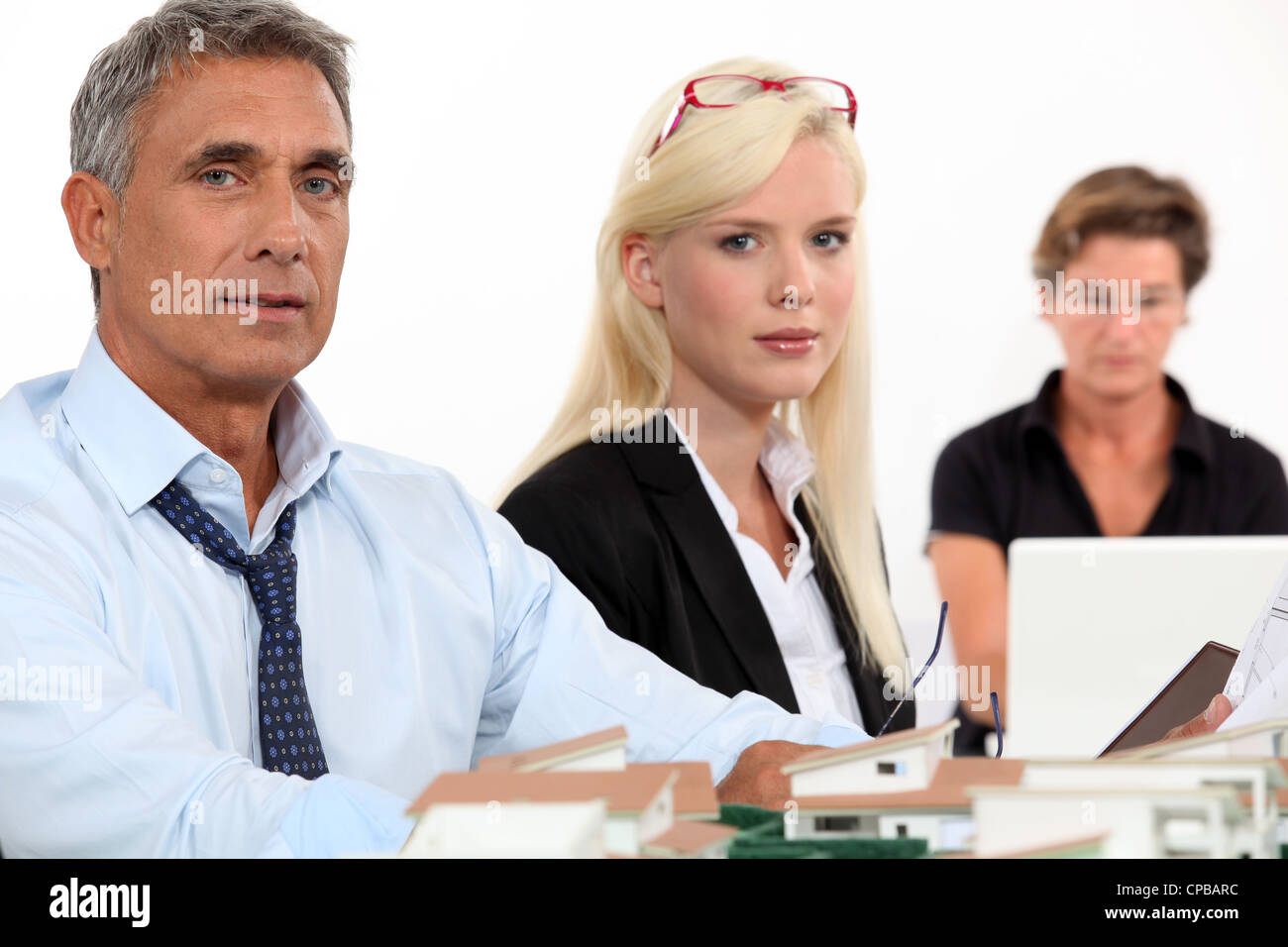 employees at office Stock Photo - Alamy