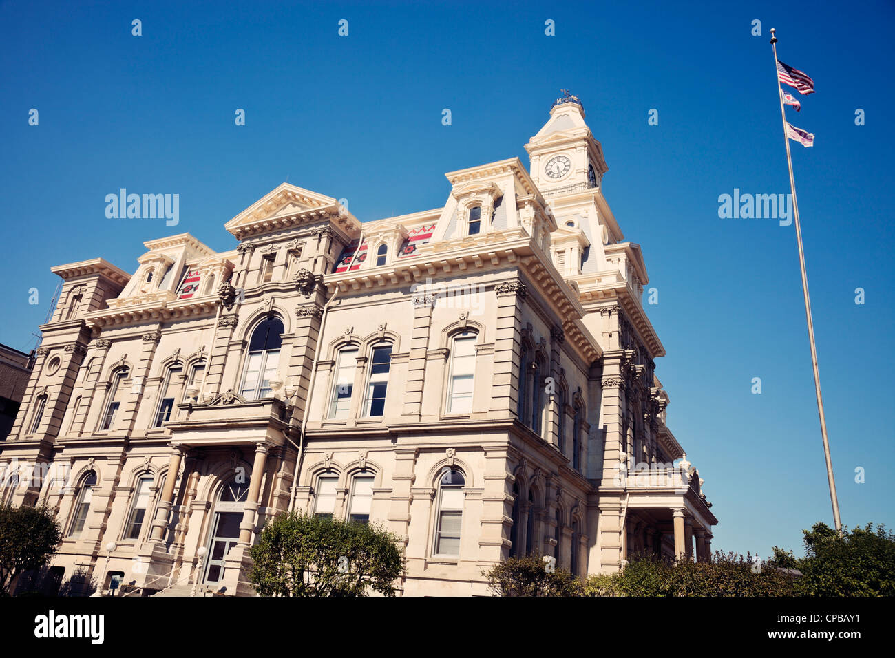 Muskingum County historic courthouse in Zanesville Stock Photo - Alamy