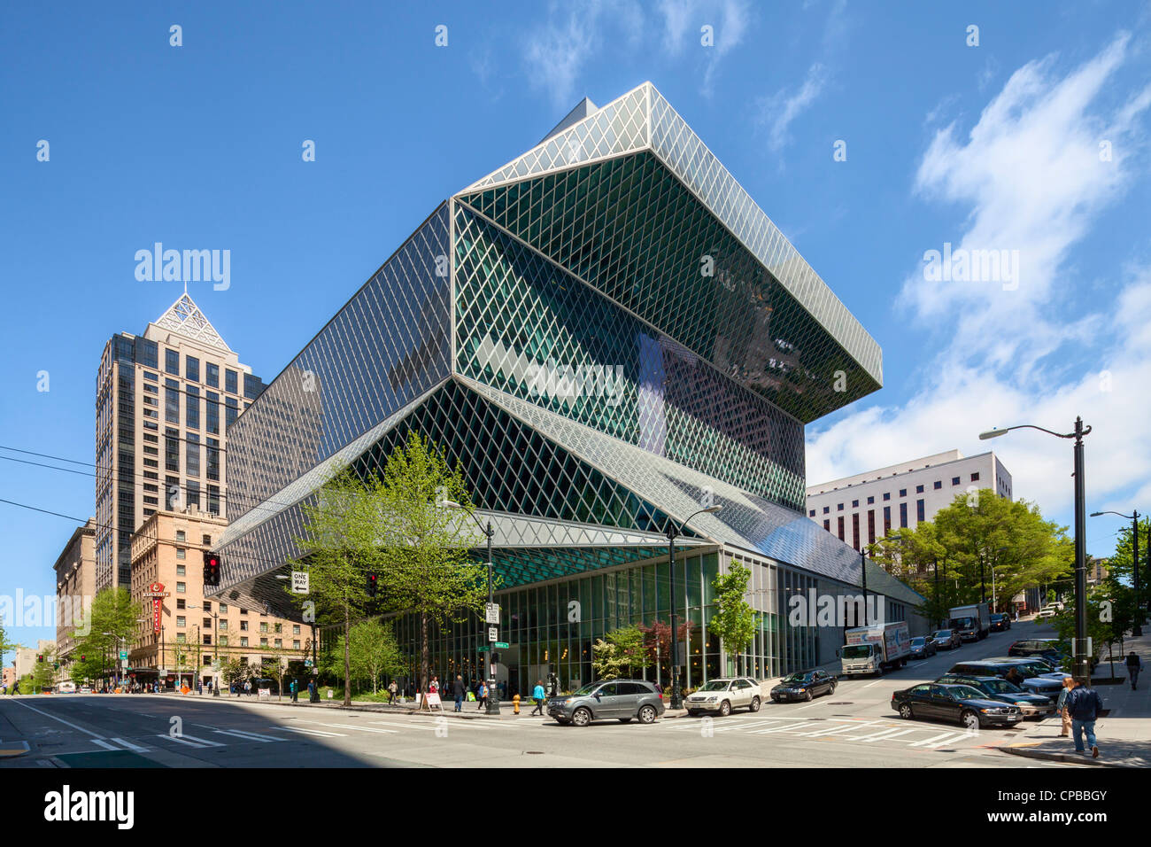 Seattle central library hi-res stock photography and images - Alamy