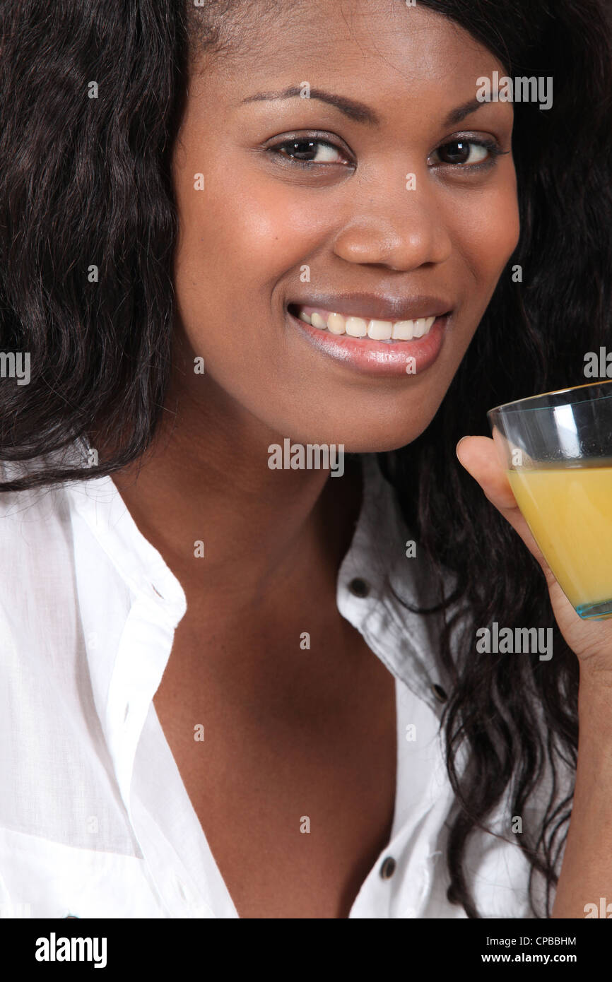 Woman mouth face juice hi-res stock photography and images - Alamy