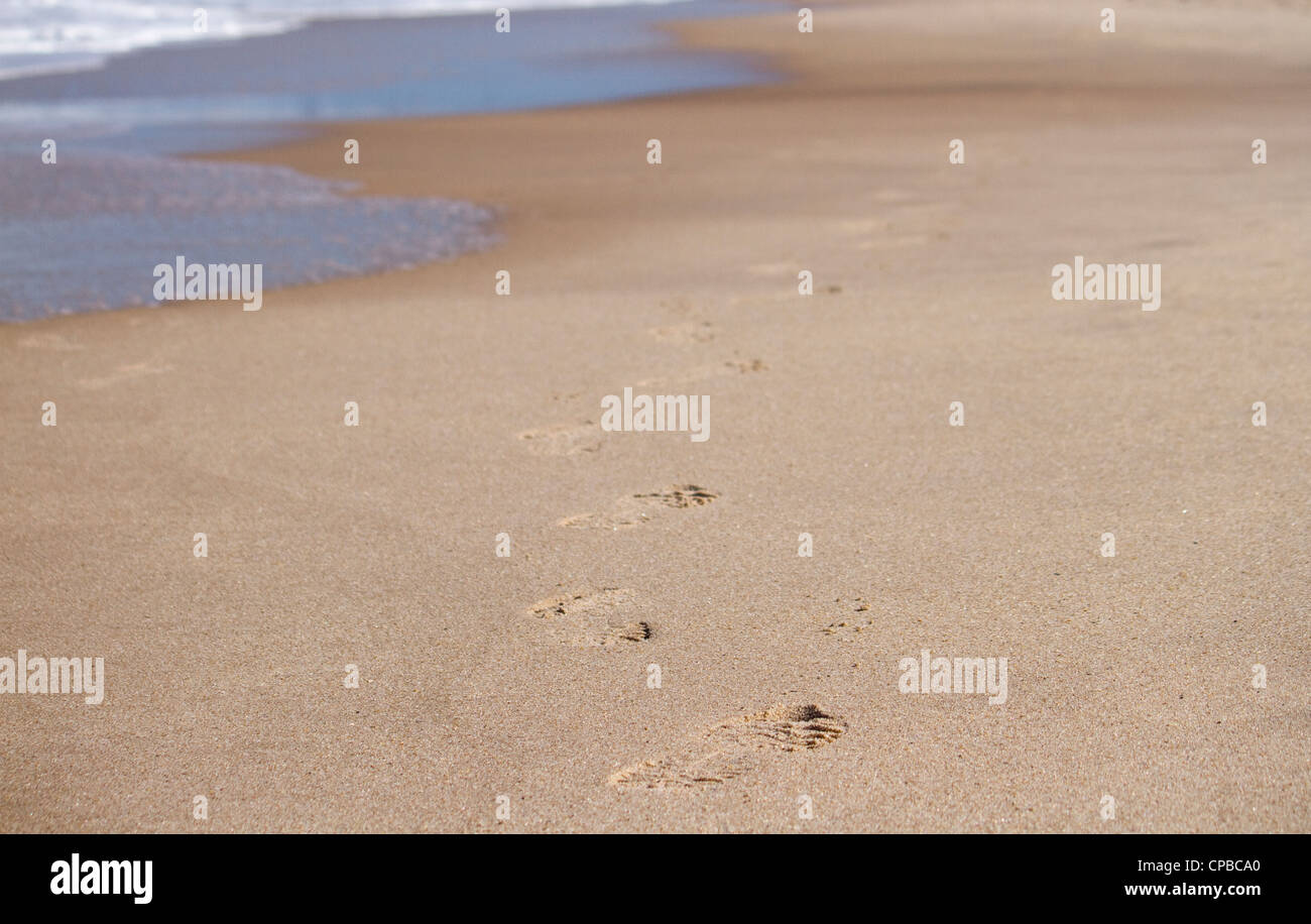 Runner footprint on beach runner hi-res stock photography and images ...
