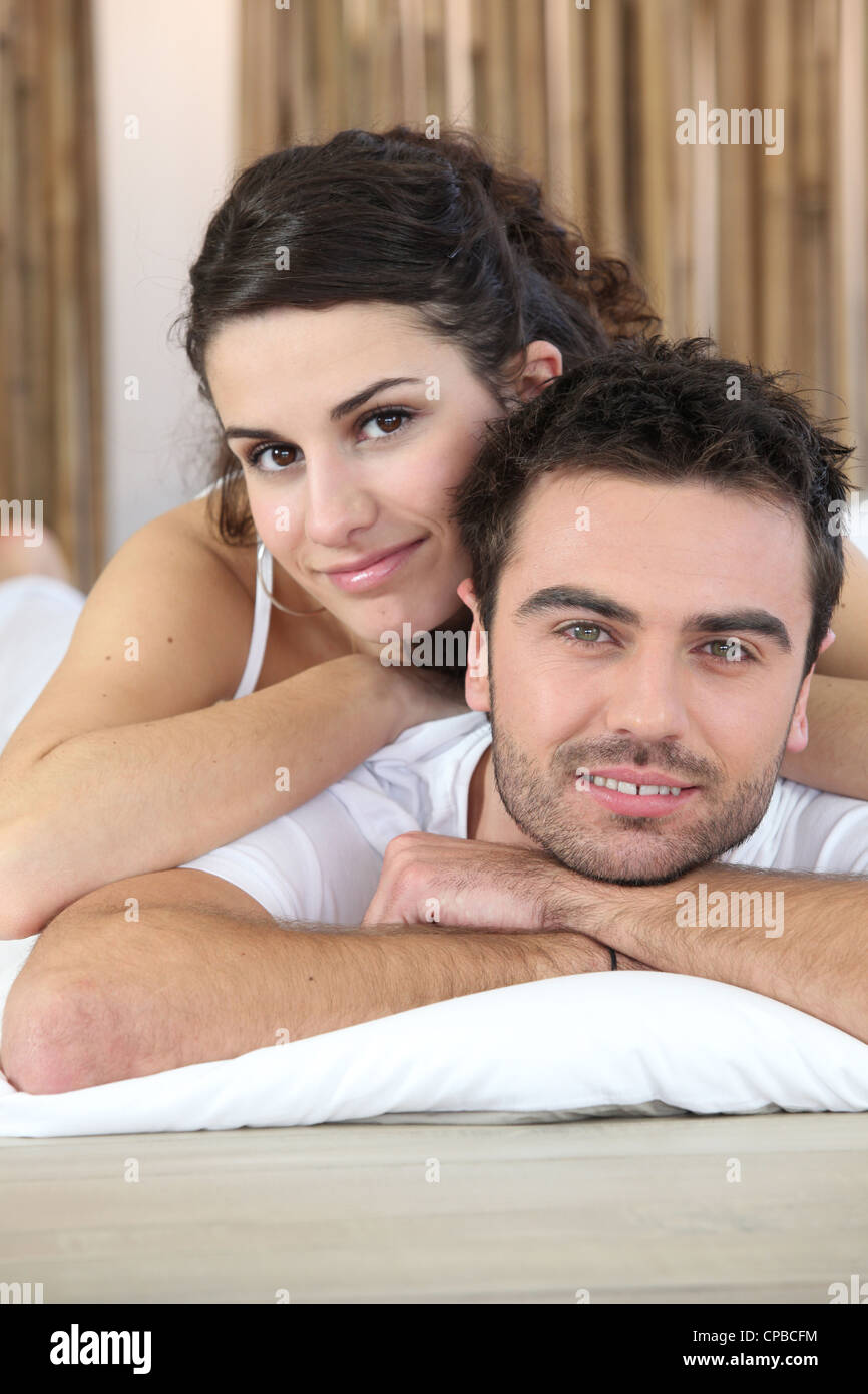 A couple bonding Stock Photo - Alamy