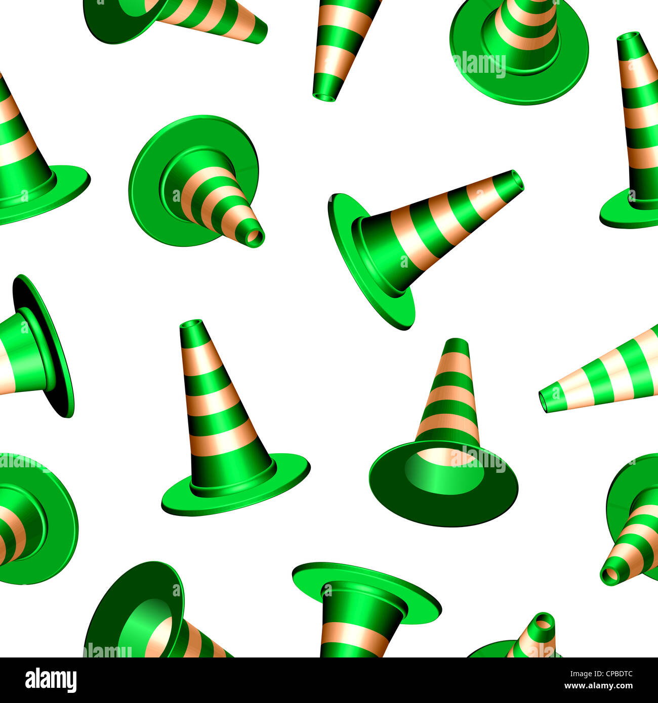 traffic cones with round base texture, abstract seamless pattern ...