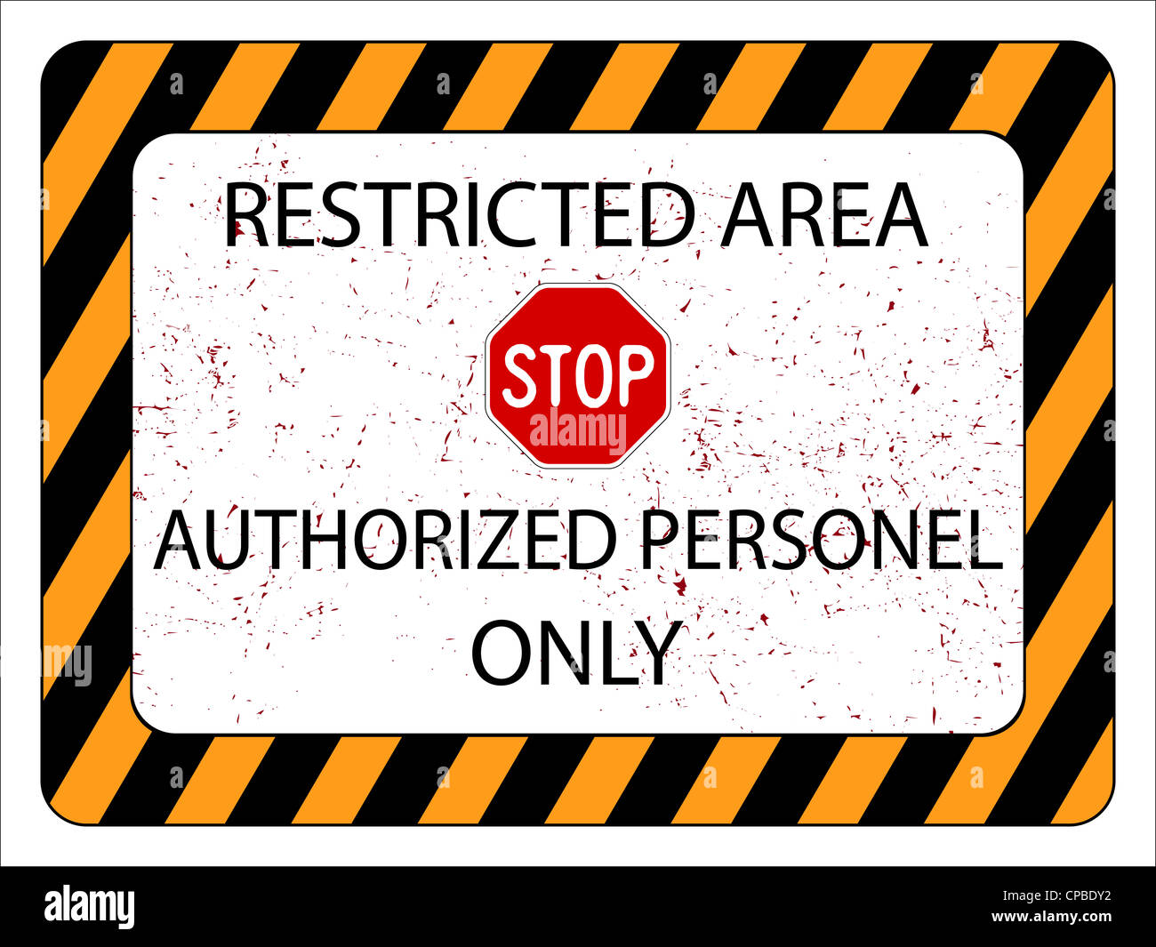 restricted area sign against white background, abstract vector art ...