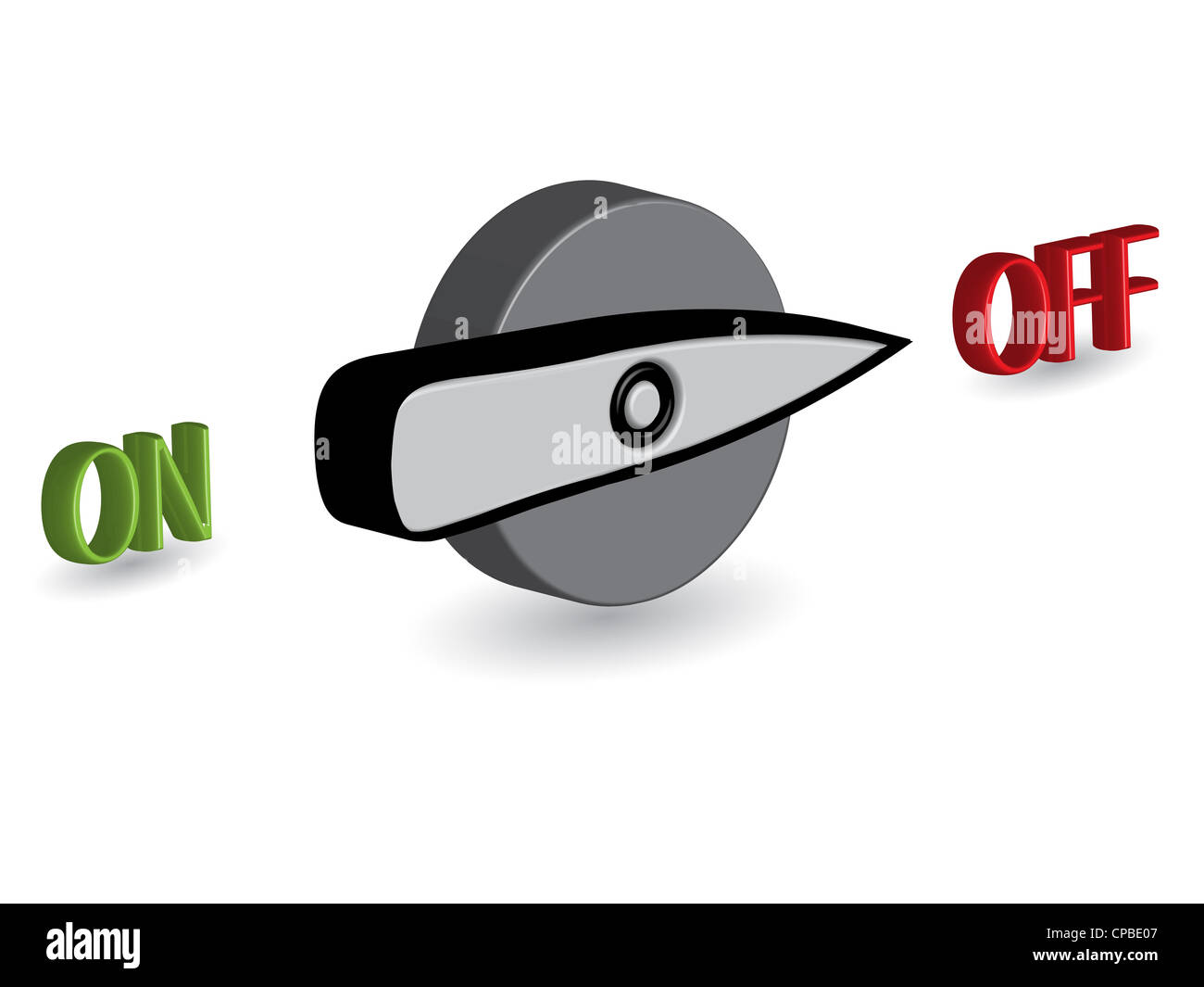 3d on off switches against white background, abstract vector art ...