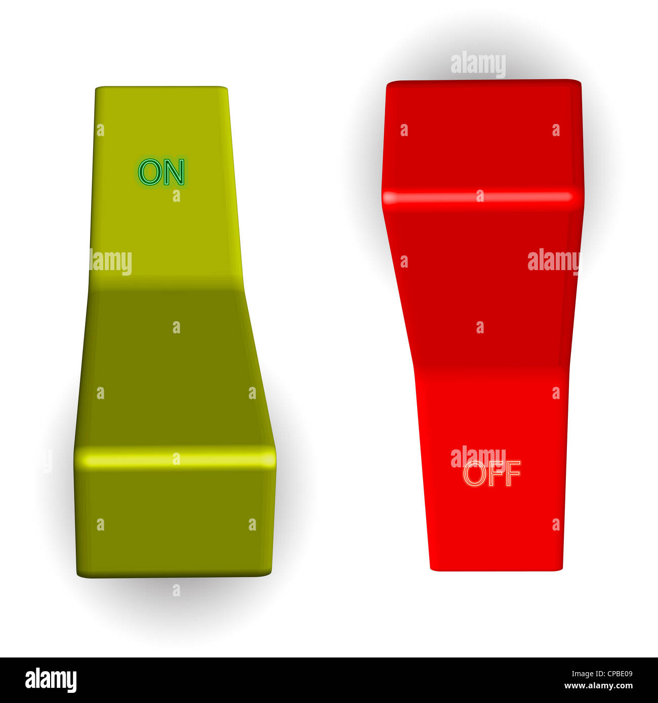 on off switches against white background, abstract vector art ...