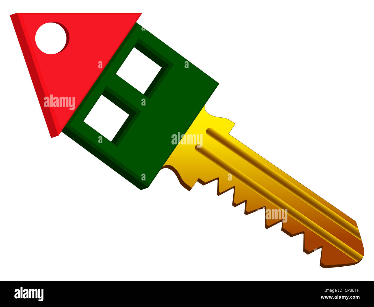 house shape key against white background, abstract vector art ...