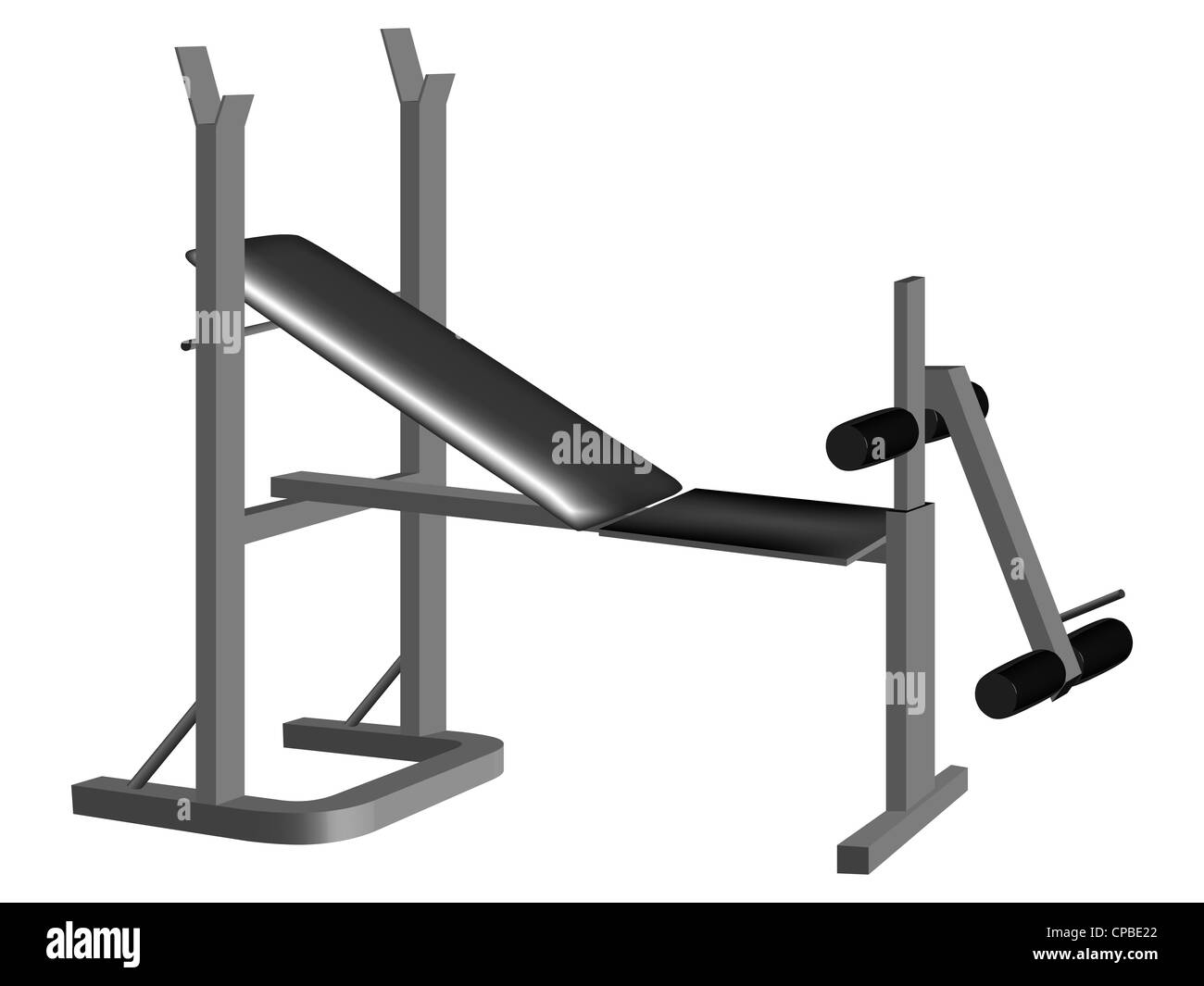 weight lifting equipment against white background, abstract vector art ...