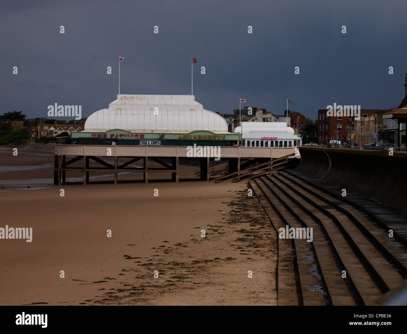 The Pavilion, Burnham-on-Sea Pier, Somerset, UK Stock Photo - Alamy