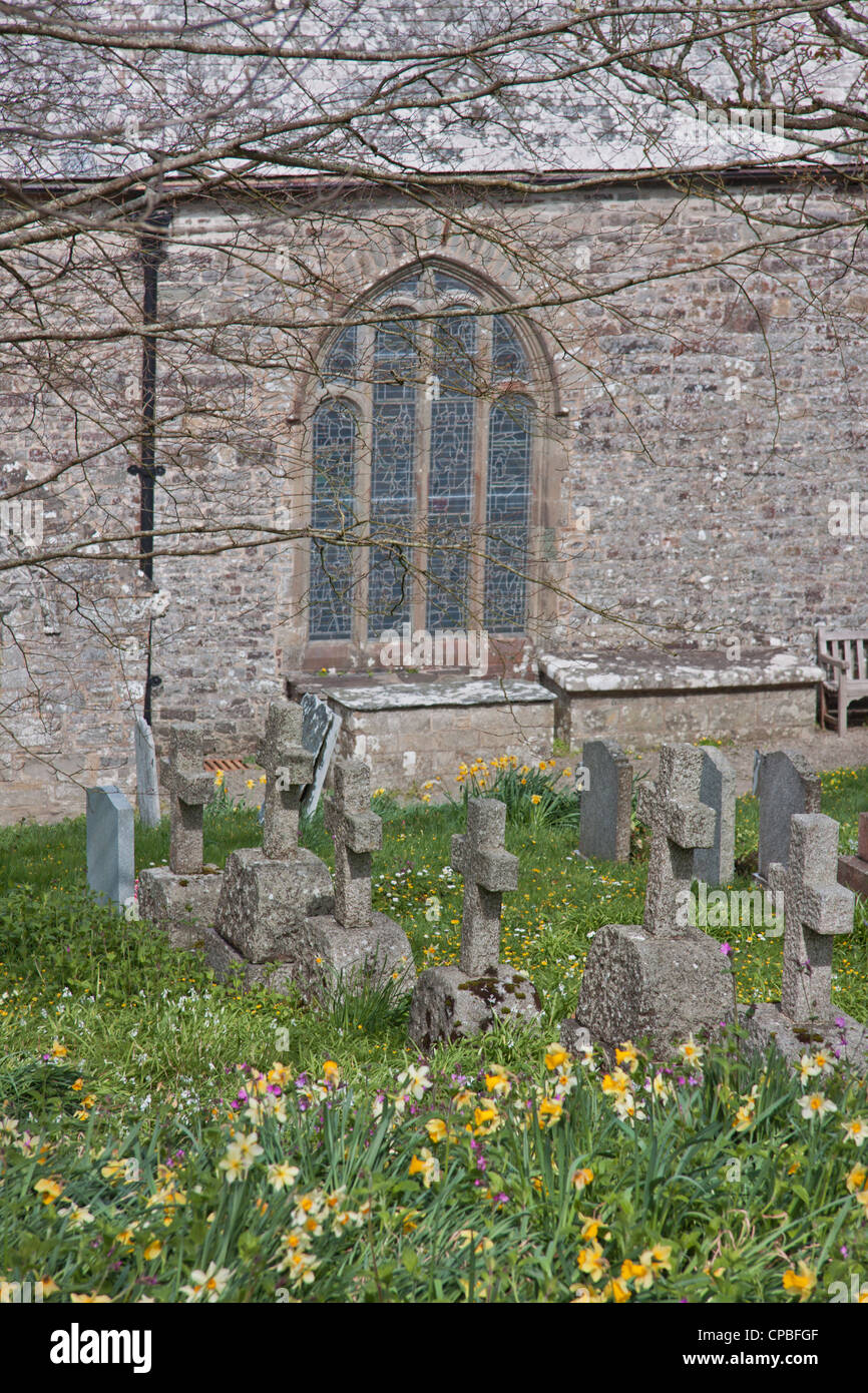 The churchyard of the thirteenth century parish church of Saint ...