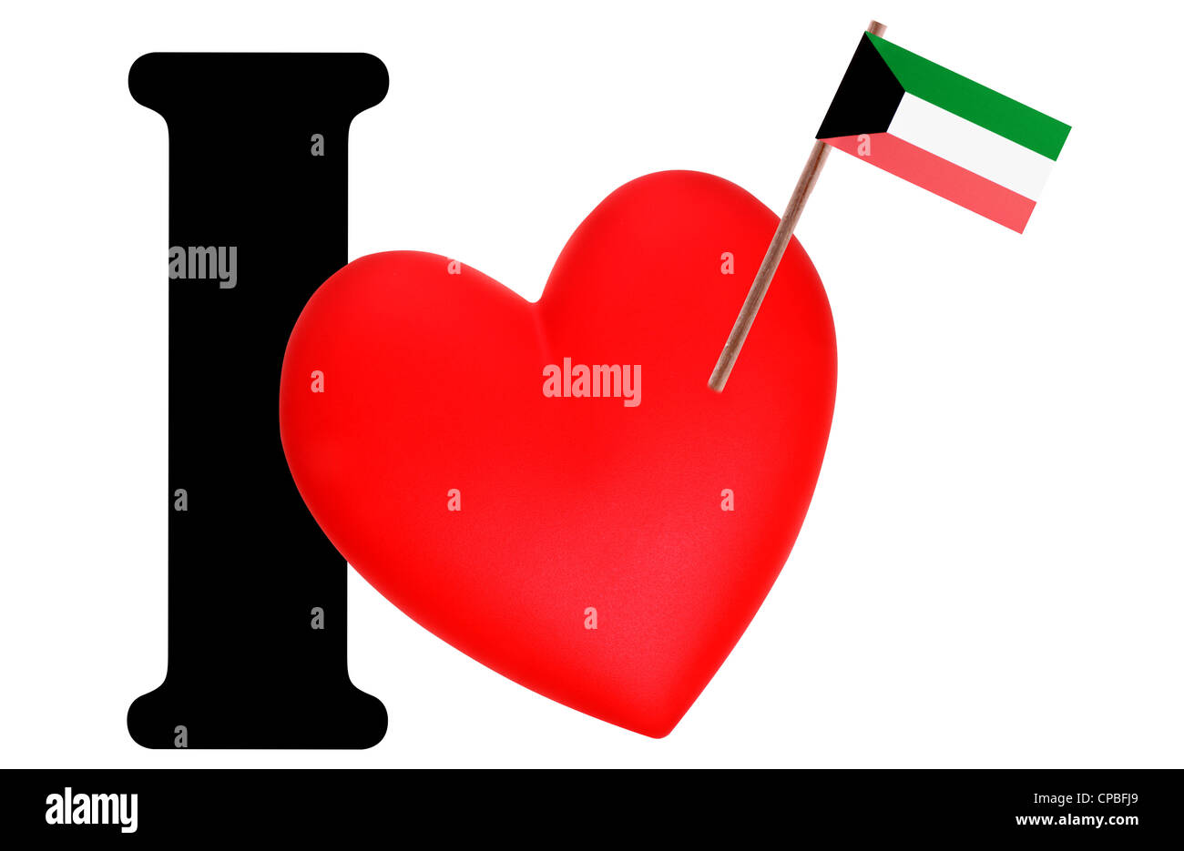 Love kuwait symbol heart flag hi-res stock photography and images - Alamy