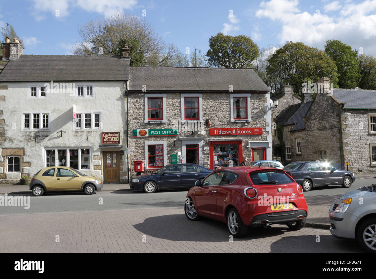 Tideswell village in the Peak district national park in Derbyshire ...