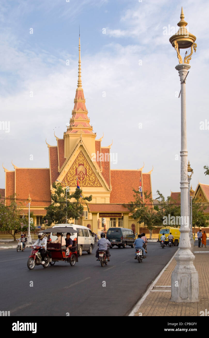 Vertical view of of Cambodia's Courts of Justice in central Phnom Penh ...