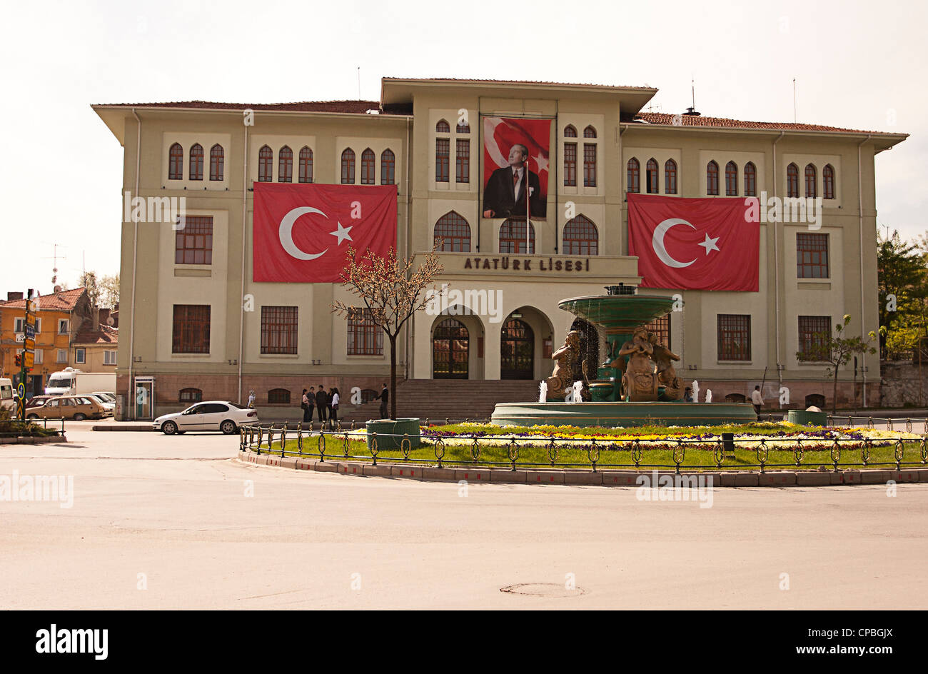 Turkish High school in Eskisehir Stock Photo - Alamy
