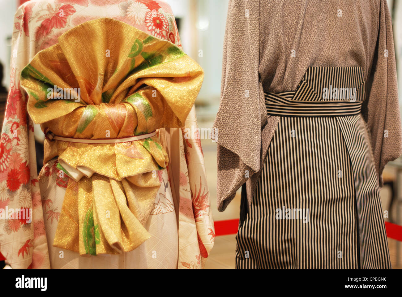 japanese traditional costumes for man and women Stock Photo - Alamy