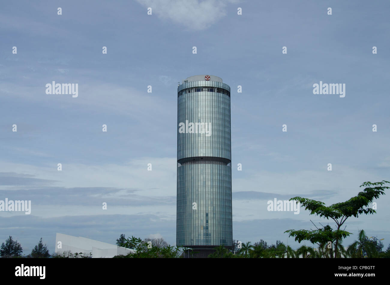 Malaysia, Borneo, Sabah, Kota Kinabalu. 30-story high Tun Mustapha ...