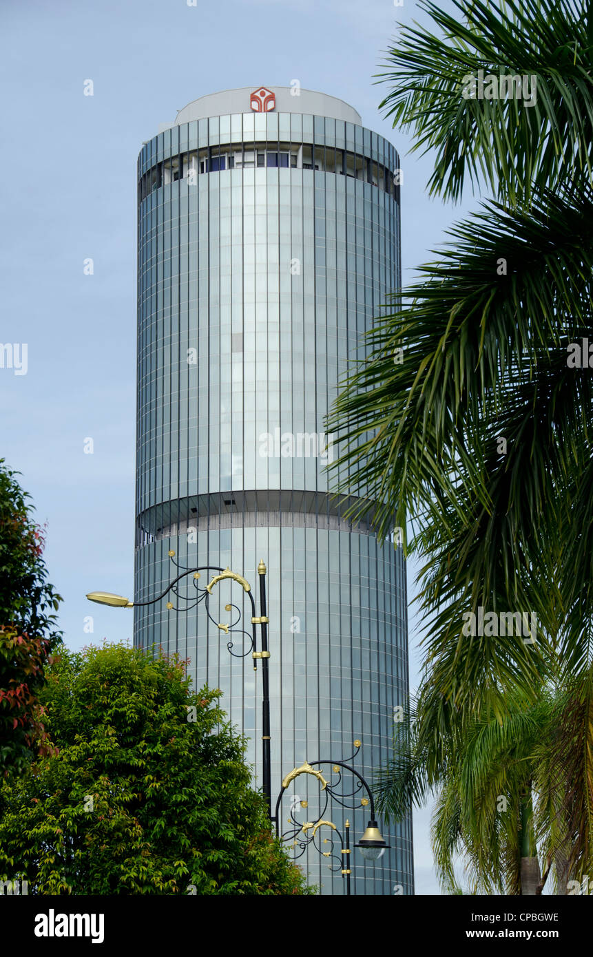 Malaysia, Borneo, Sabah, Kota Kinabalu. 30-story high Tun Mustapha ...