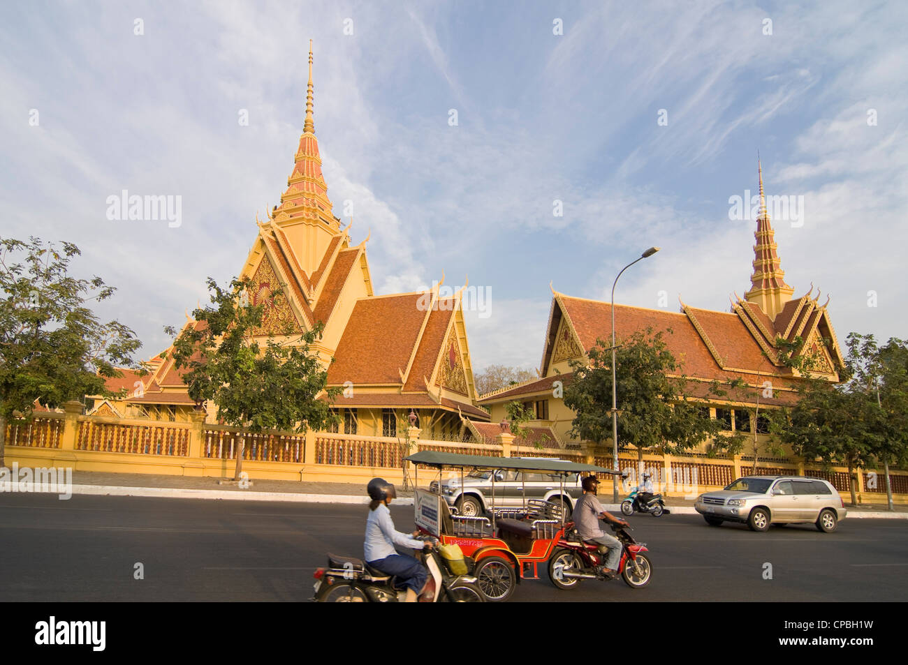 Horizontal view of of Cambodia's Courts of Justice in central Phnom ...