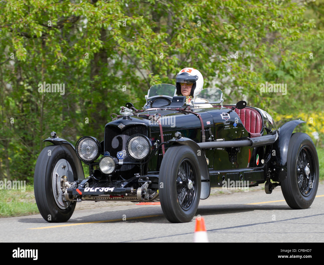 Vintage pre war race car Riley Speed Adelphina from 1936 at Grand Prix ...