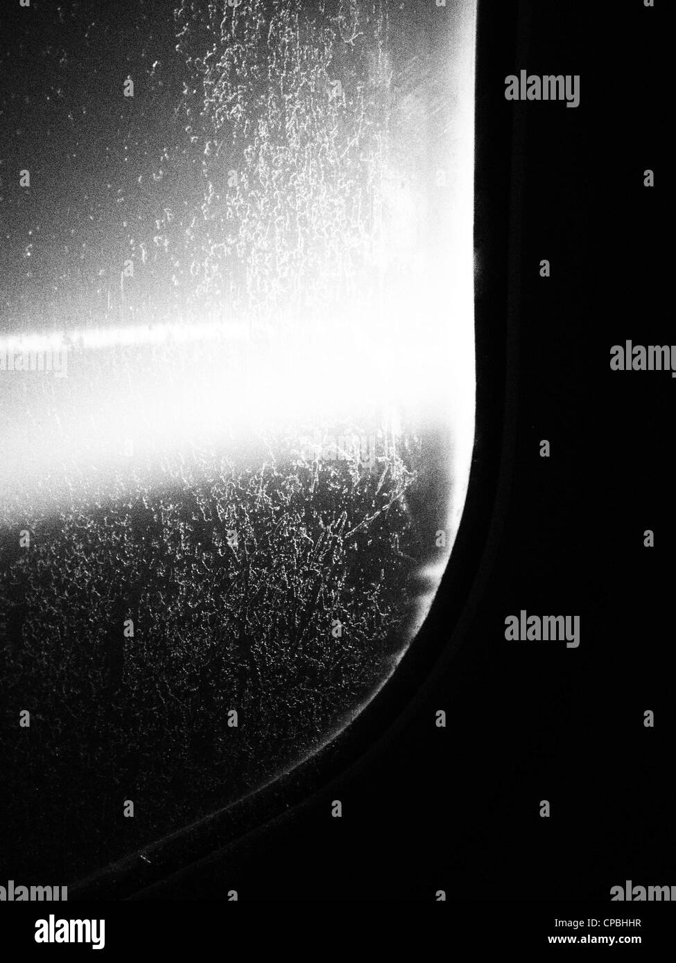 Airplane window Black and White Stock Photos & Images - Alamy