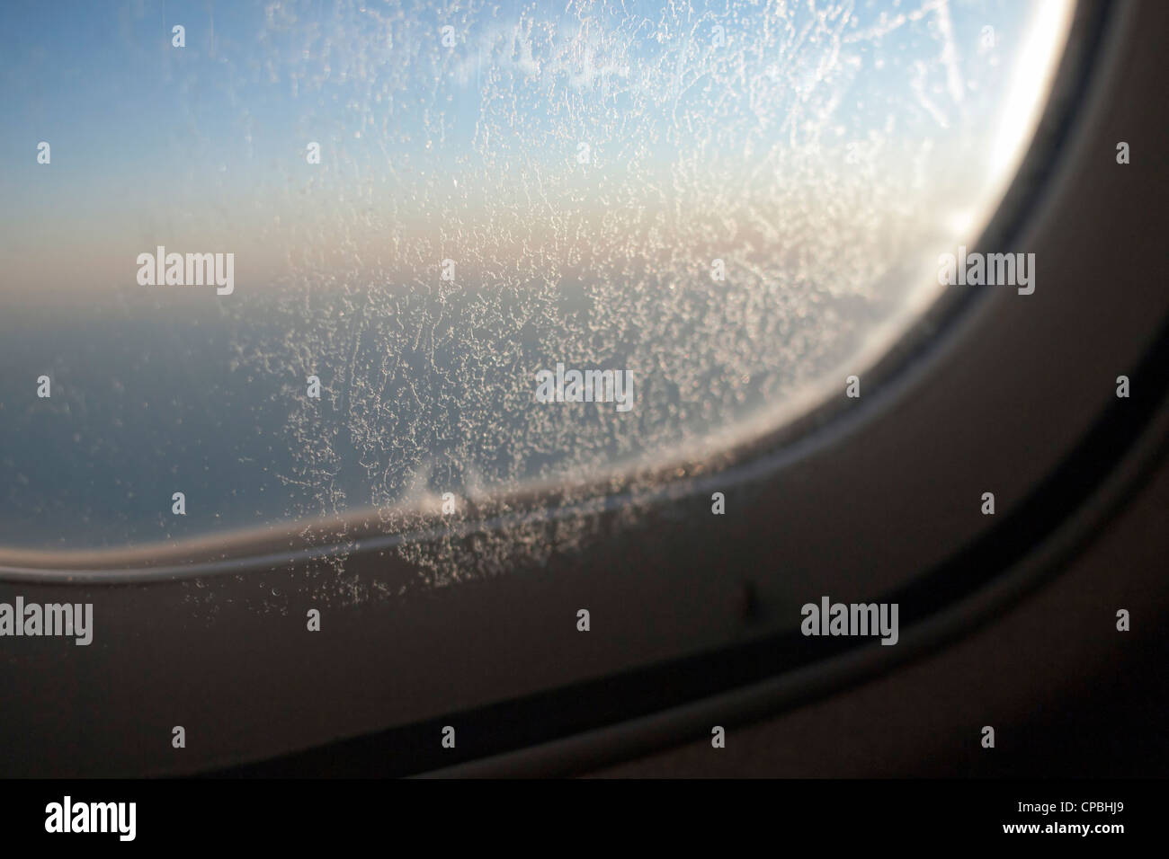View out of an airplane window Stock Photo - Alamy