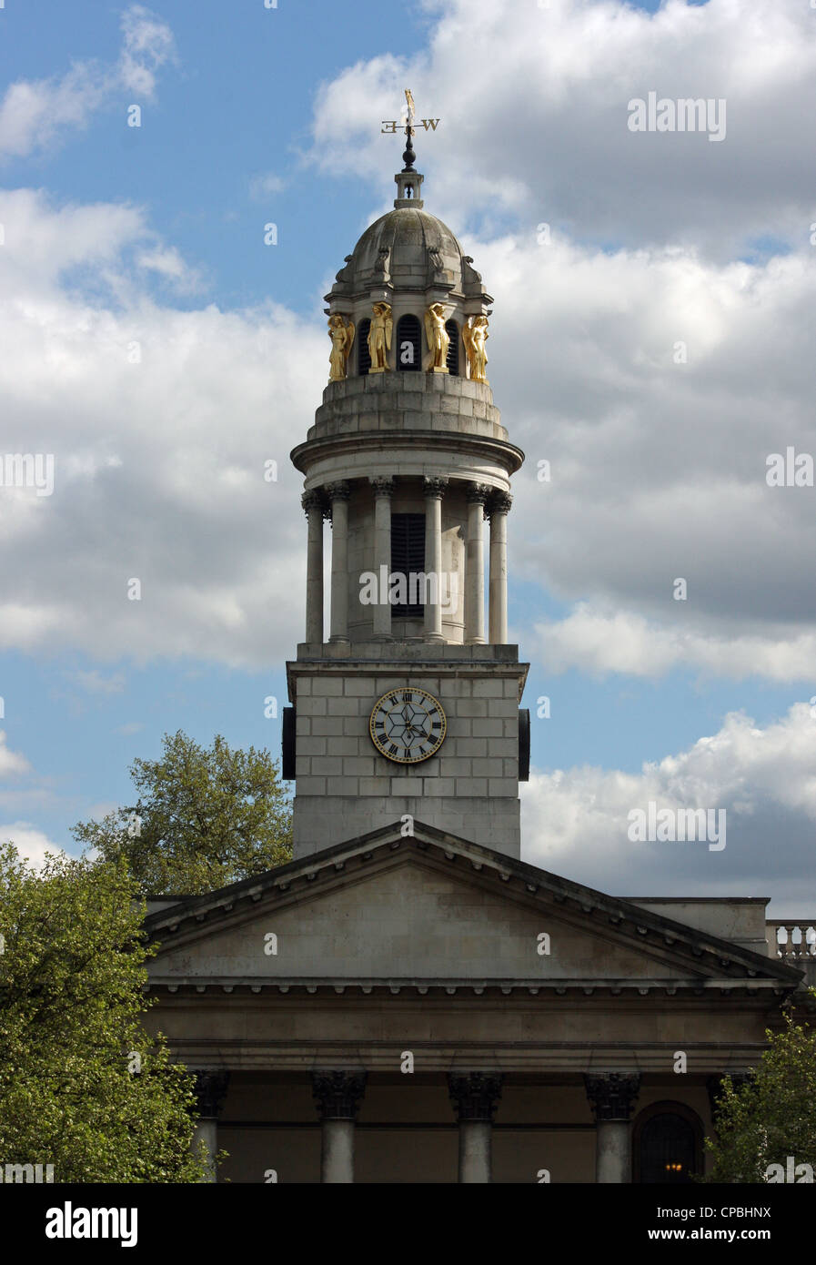St marylebone parish church is a church in london hi-res stock ...