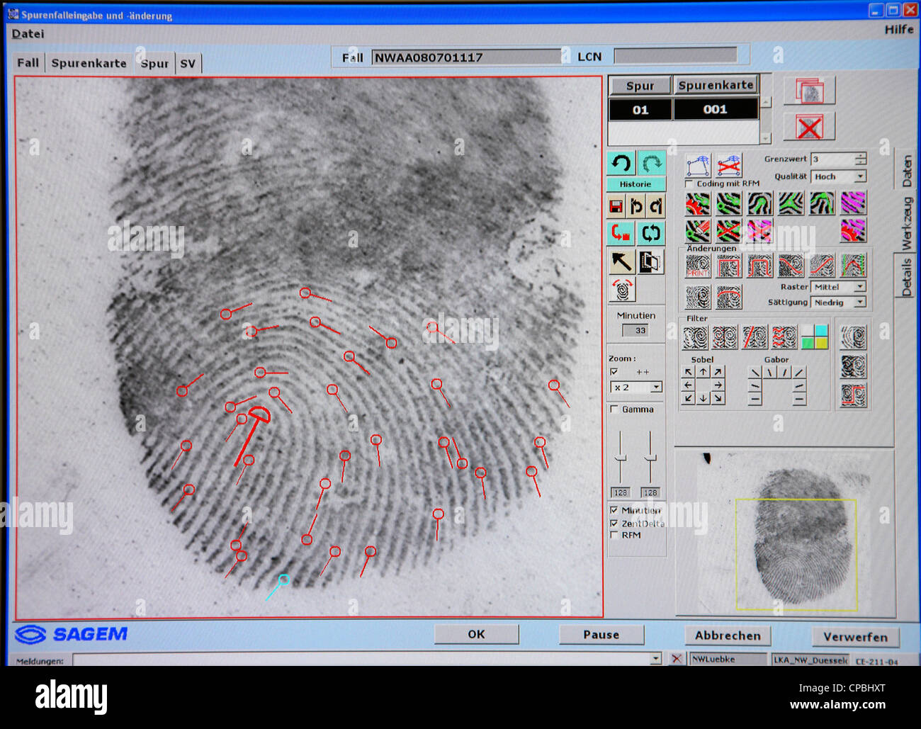 Crime scene fingerprints hi-res stock photography and images - Alamy