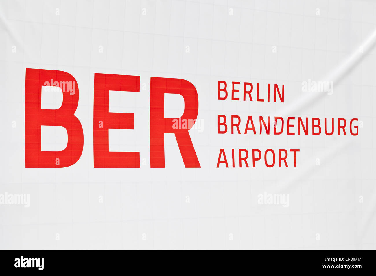 Logo of the Berlin Brandenburg airport BER - Berlin, Germany, Europe ...