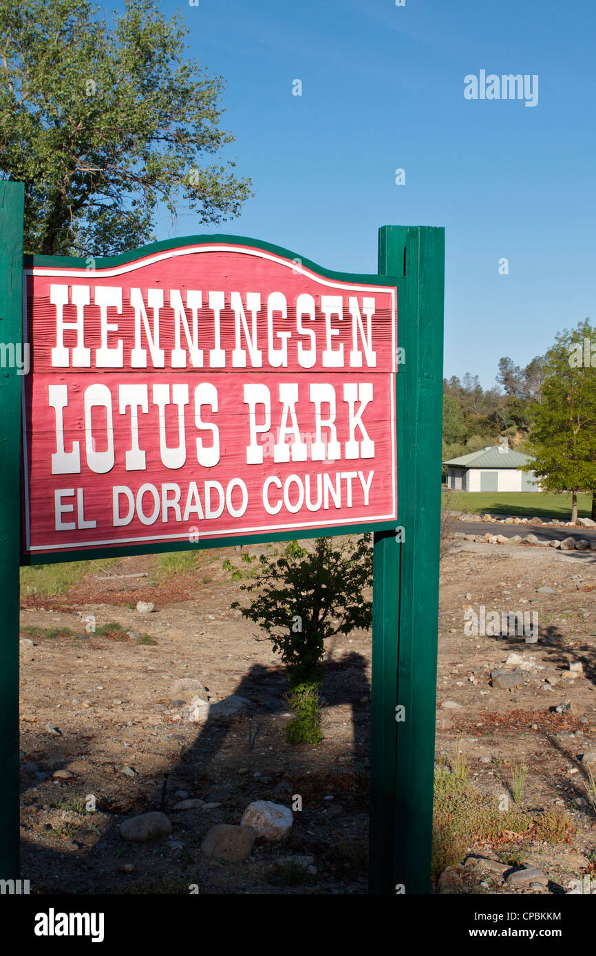 Henningsen Lotus Park Lotus El Dorado County Northern California Stock ...