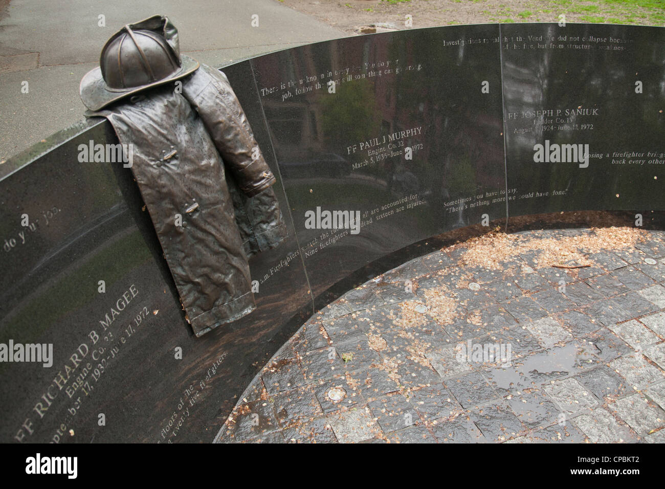 Vendome Firefighters memorial in Boston MA Stock Photo - Alamy