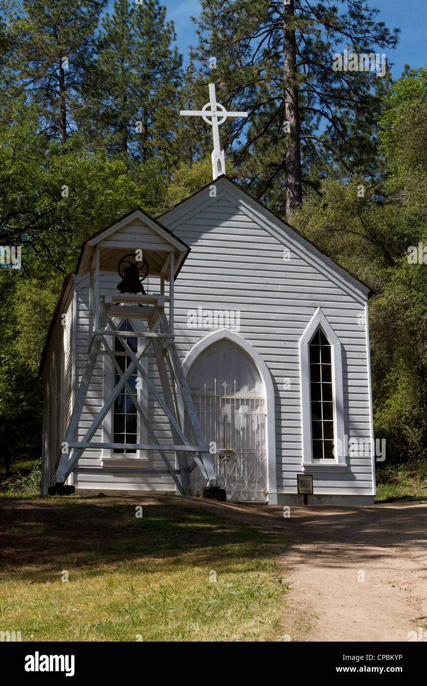 The front view of the Catholic church St Johns at the Marshall Gold ...