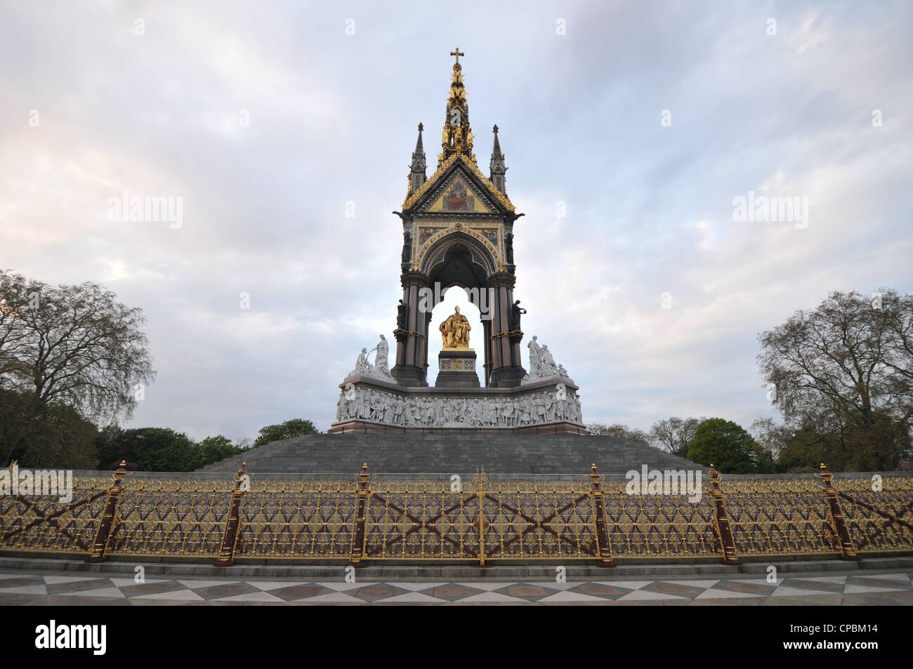 The Albert Memorial is situated in Kensington Gardens, London, England, dedicated to Queen ...