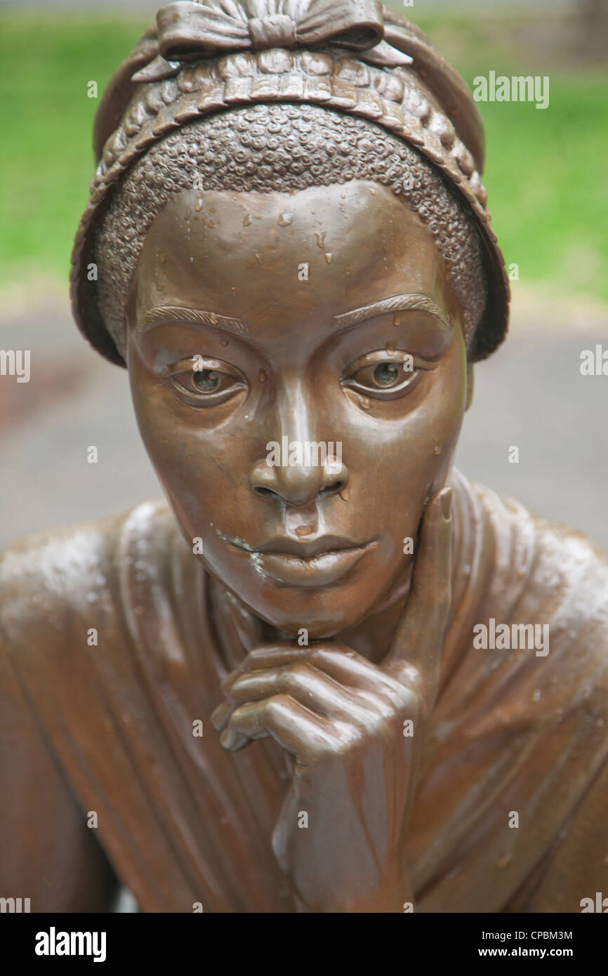Phillis Wheatley statue in the Boston Women's Memorial Stock Photo - Alamy