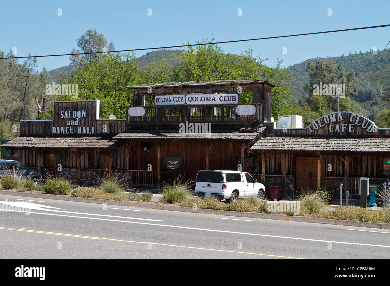 The Coloma Club Bar and Restaurant Coloma California, USA Stock Photo ...