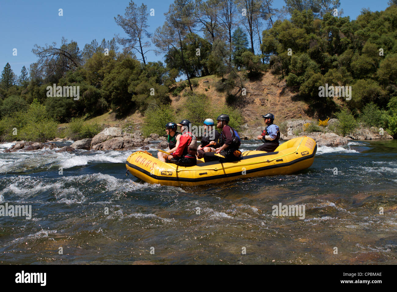 Whitewater Rafting on the South Fork of the American river, California ...