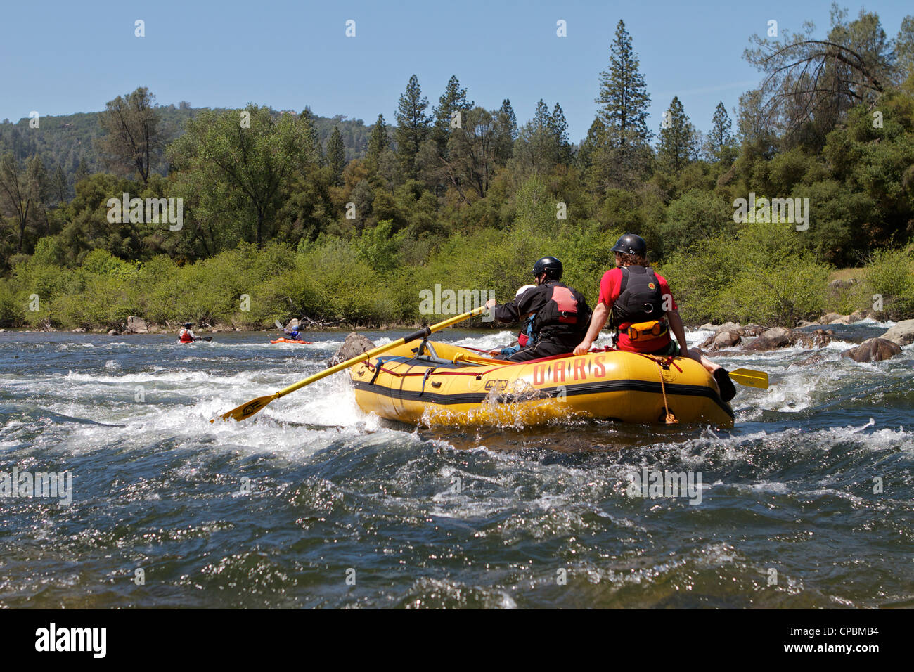 Whitewater Rafting on the South Fork of the American river, California ...