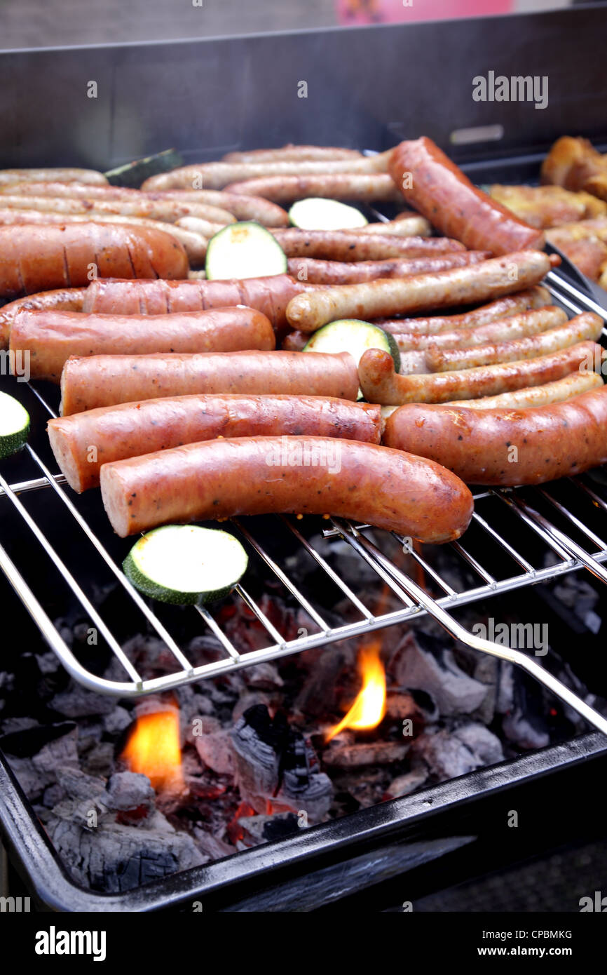 Barbecue grill food sausage hi-res stock photography and images - Alamy